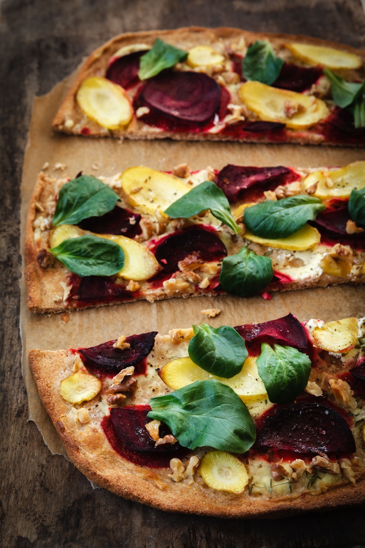 Rote Bete Flammkuchen